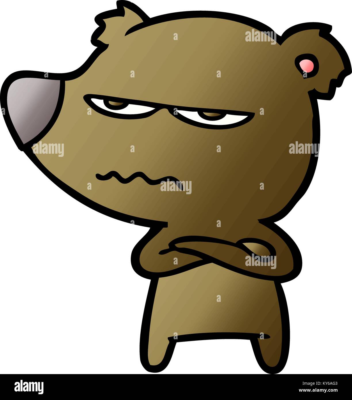 angry bear cartoon Stock Vector Image & Art - Alamy