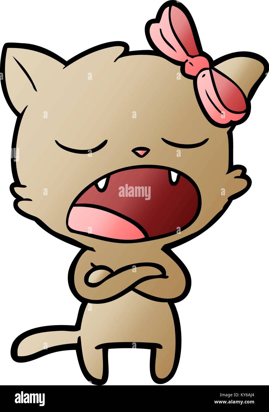 annoyed cartoon cat Stock Vector Image & Art - Alamy