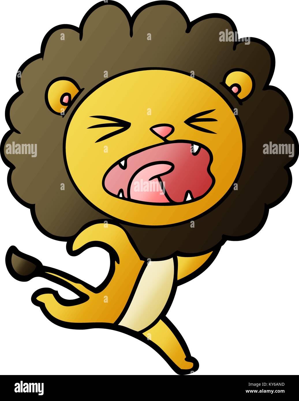 cartoon running lion Stock Vector Image & Art - Alamy