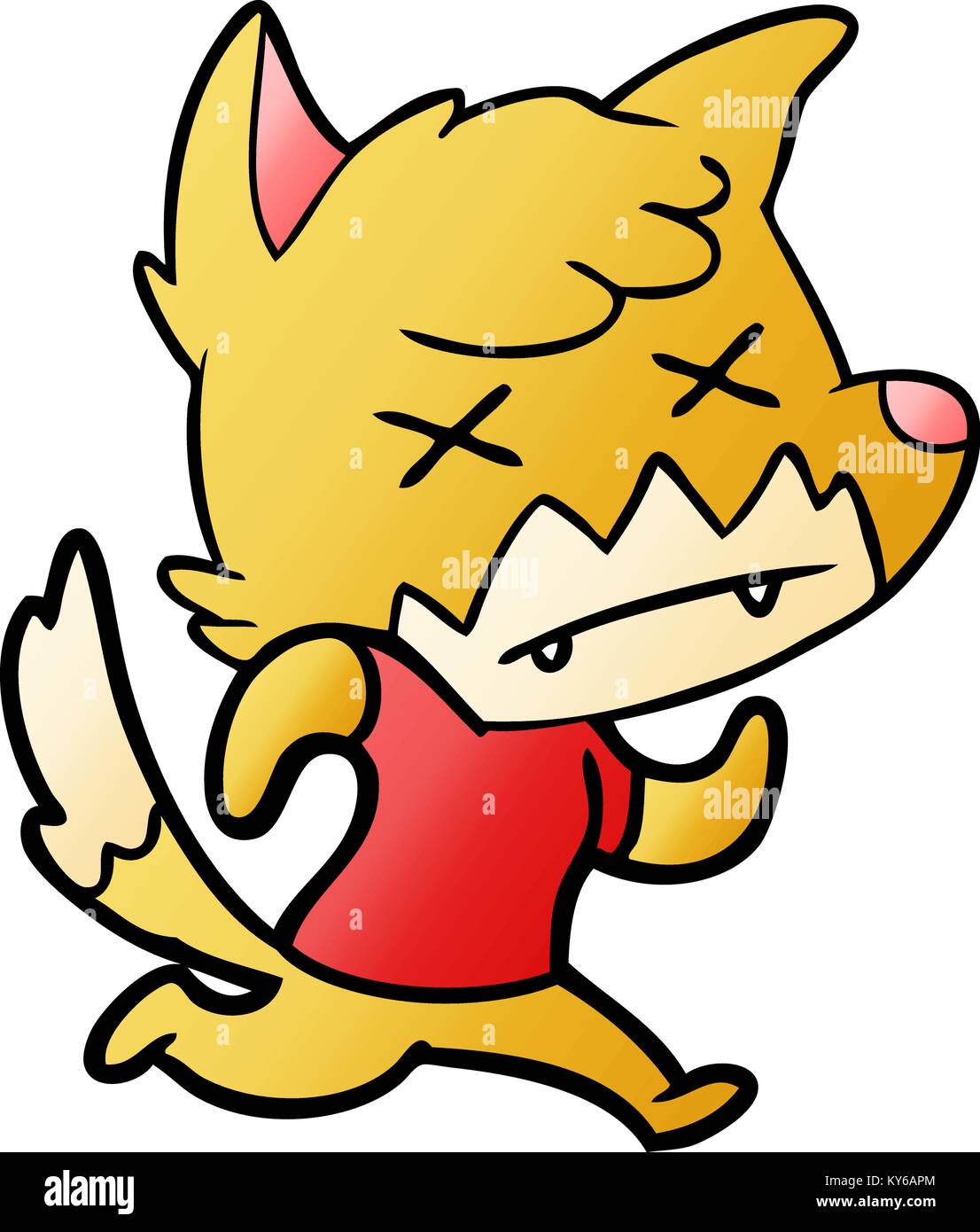 cartoon dead fox Stock Vector Image & Art - Alamy