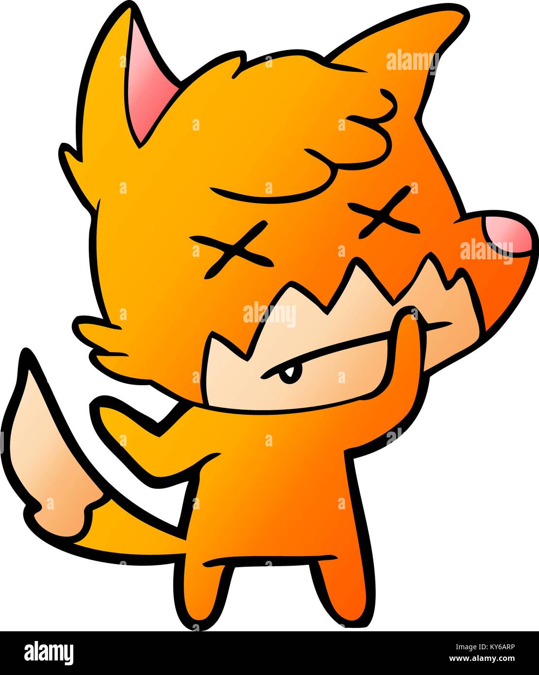 cartoon dead fox Stock Vector Image & Art - Alamy