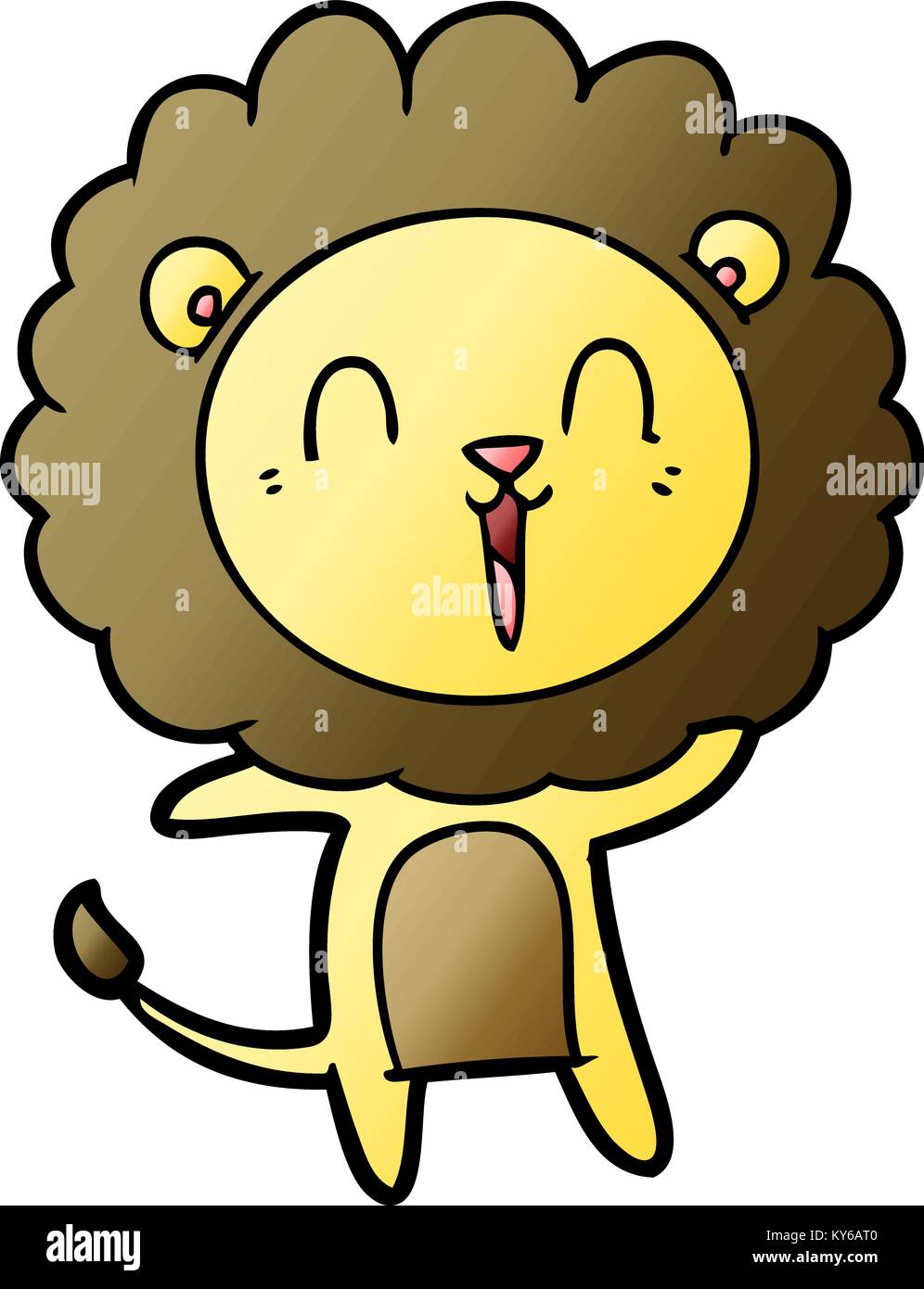 laughing lion cartoon Stock Vector Image & Art - Alamy