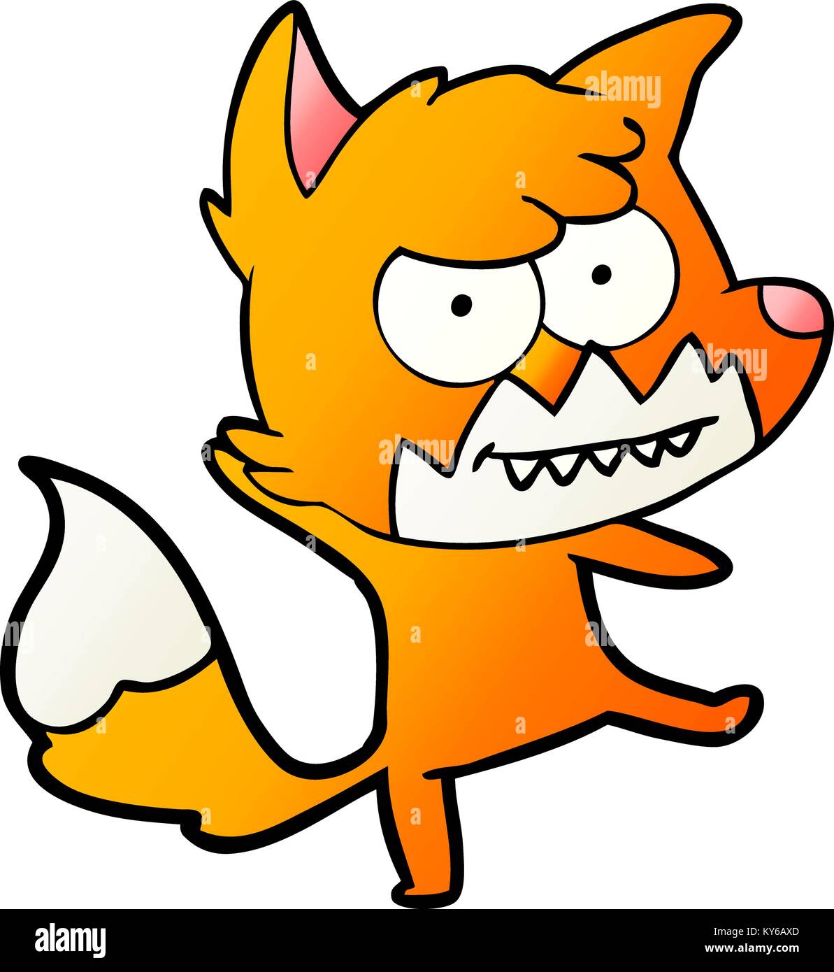 cartoon grinning fox Stock Vector Image & Art - Alamy