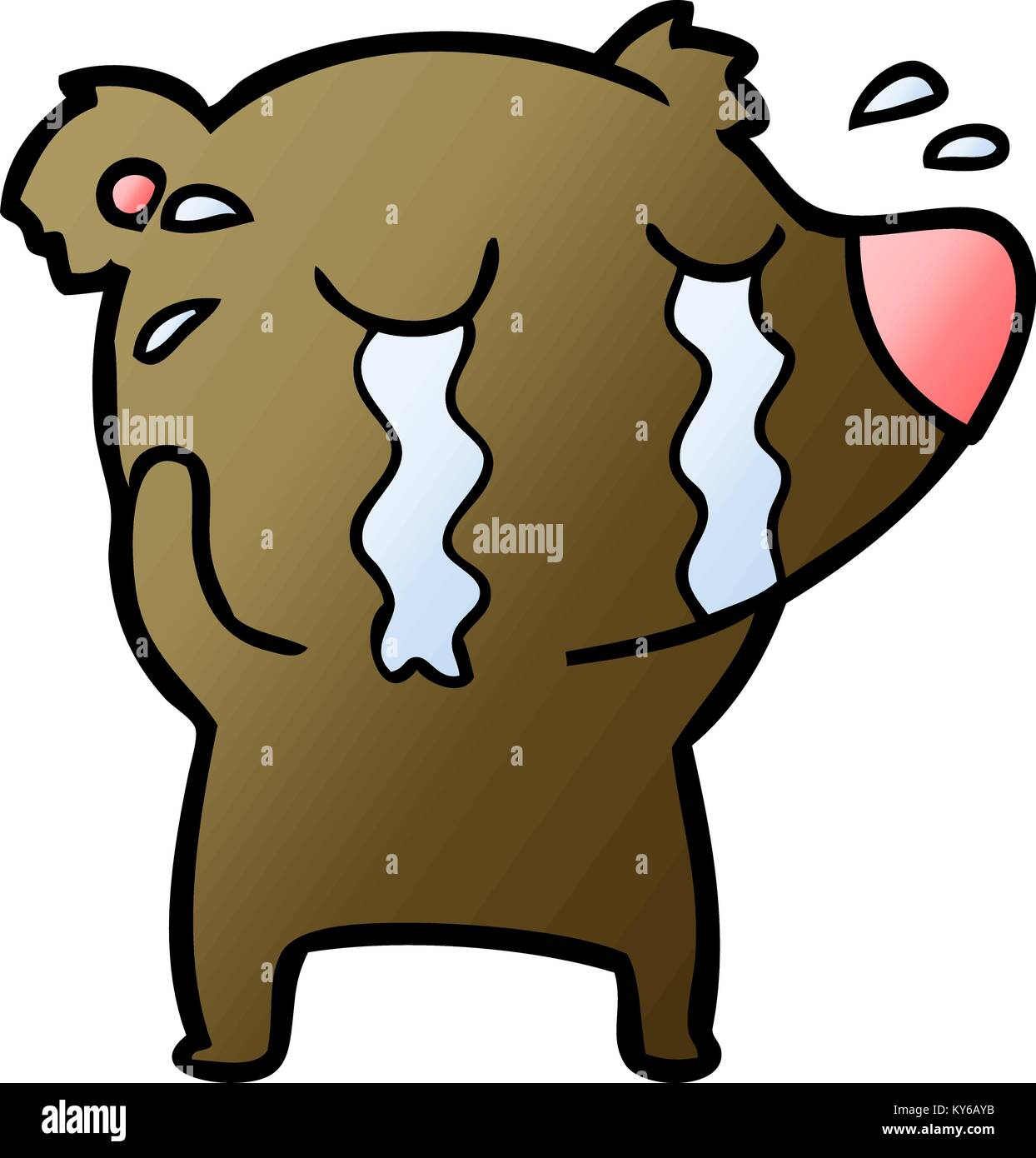 cartoon crying bear Stock Vector Image & Art - Alamy