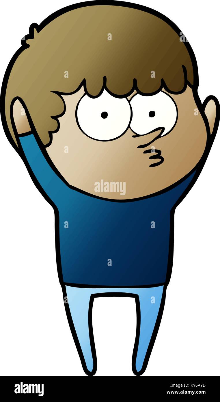 cartoon curious boy Stock Vector Image & Art - Alamy