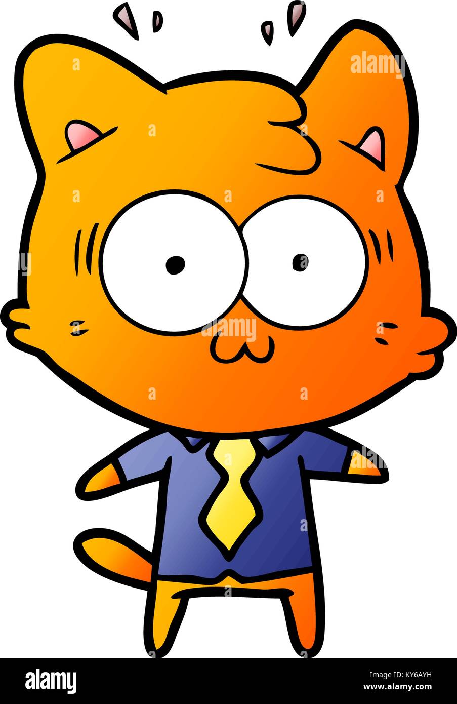 cartoon surprised cat Stock Vector Image & Art - Alamy