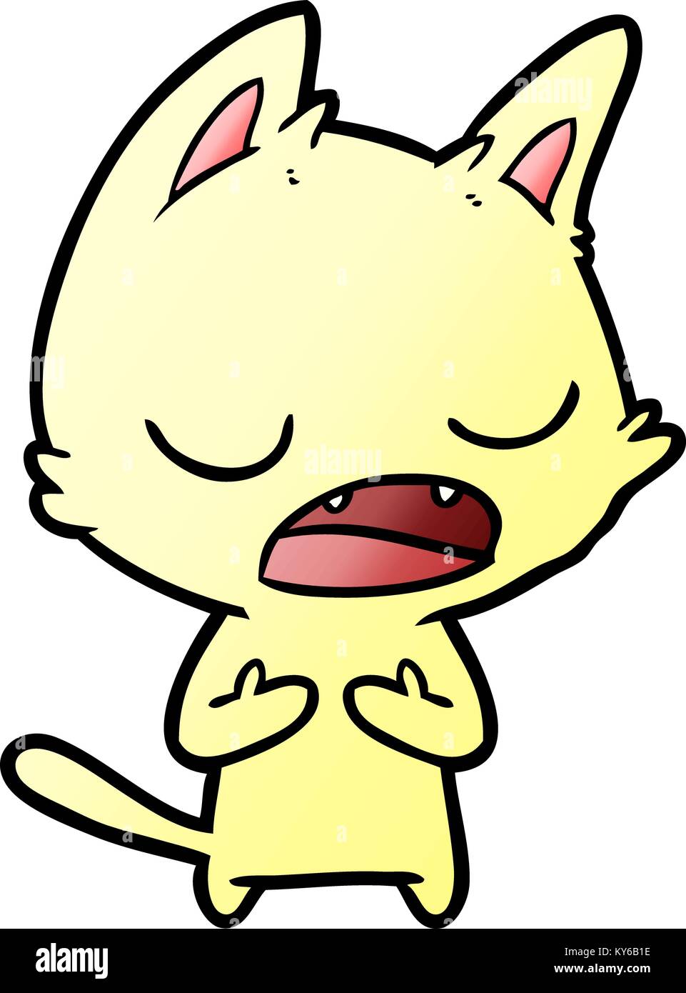 talking cat cartoon Stock Vector Image & Art - Alamy