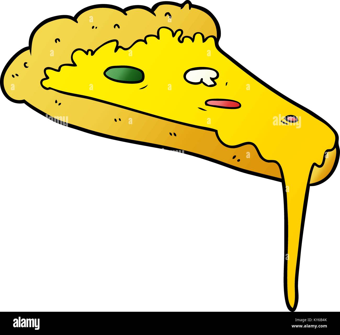 cartoon slice of pizza Stock Vector Image & Art - Alamy