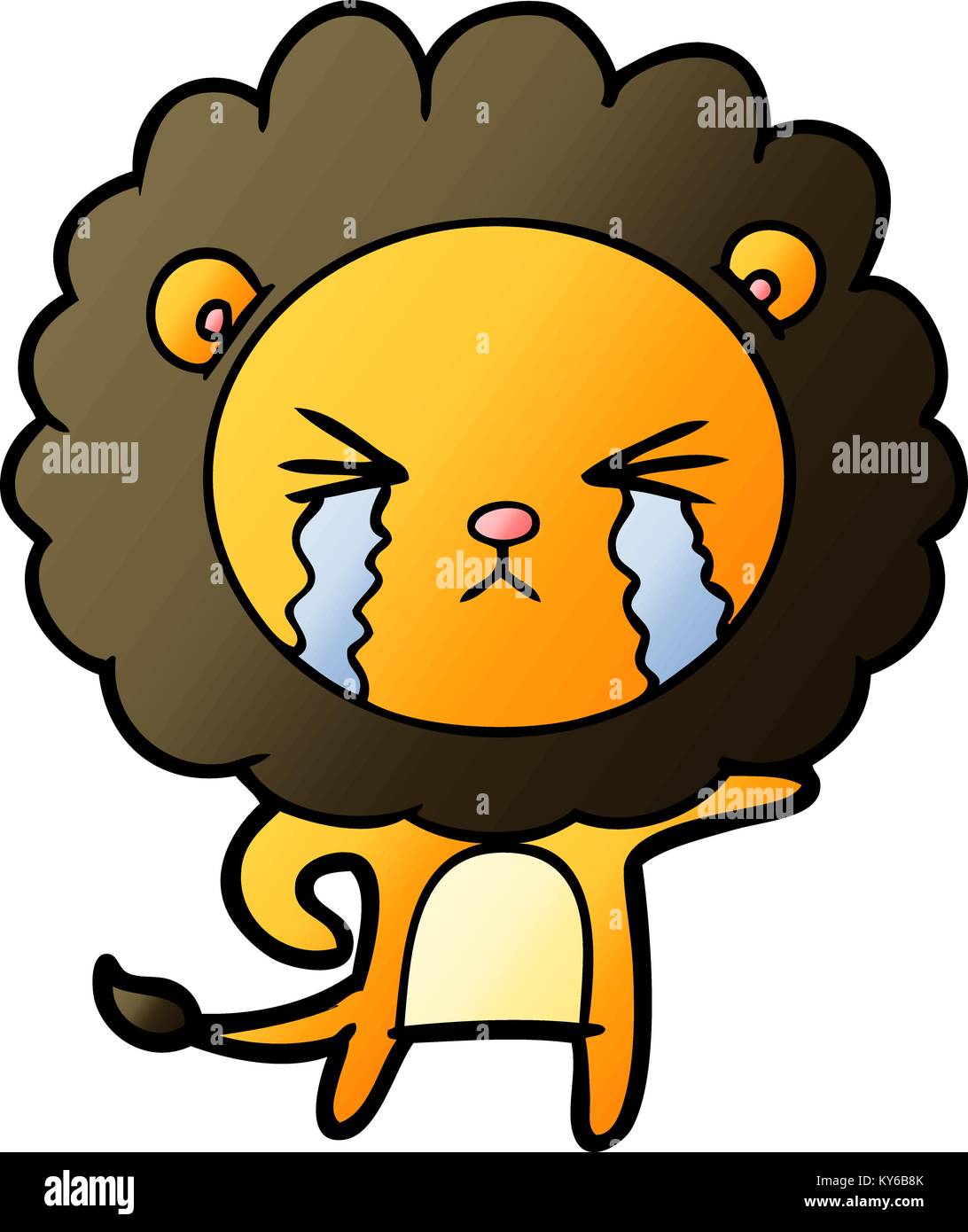 cartoon crying lion Stock Vector Image & Art - Alamy