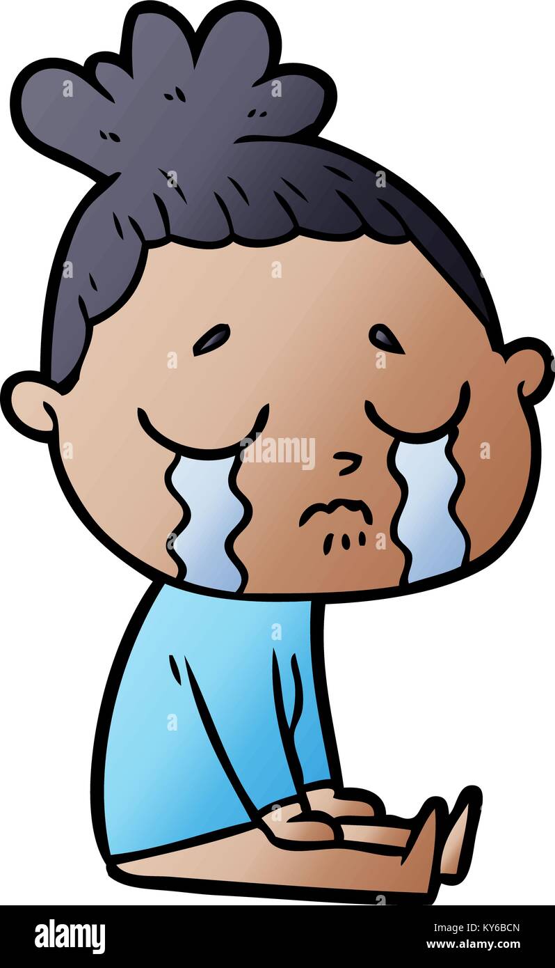cartoon crying woman Stock Vector Image & Art - Alamy