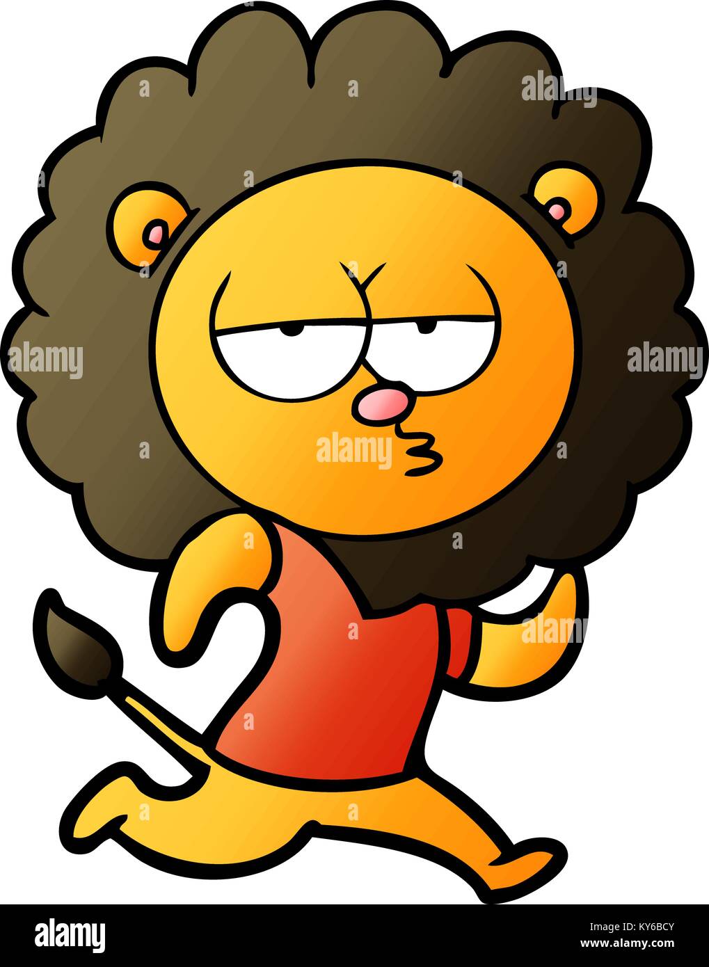 cartoon running lion Stock Vector Image & Art - Alamy