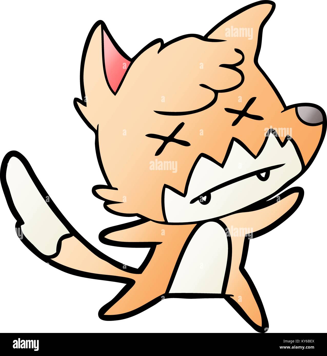 cartoon dead fox Stock Vector Image & Art - Alamy