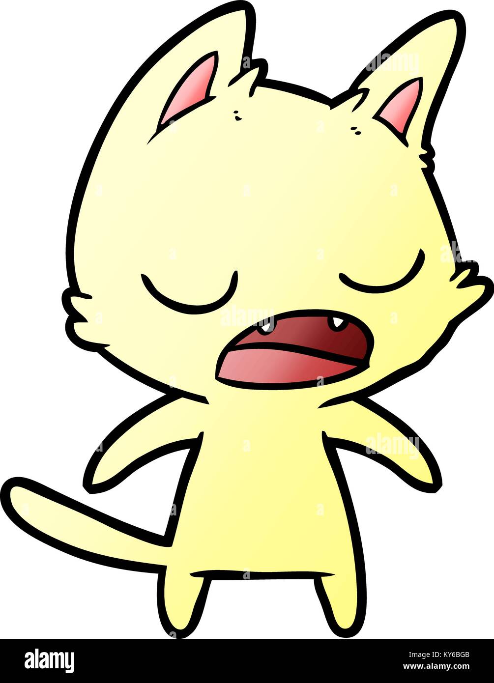 talking cat cartoon Stock Vector Image & Art - Alamy