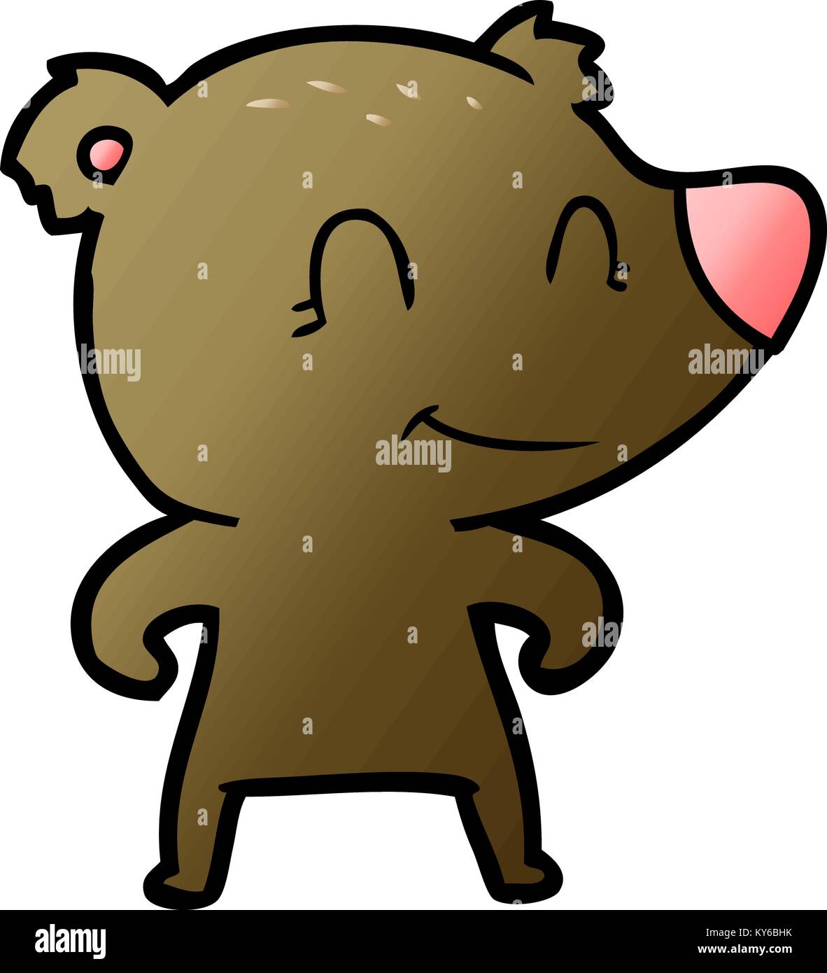 smiling bear cartoon Stock Vector Image & Art - Alamy