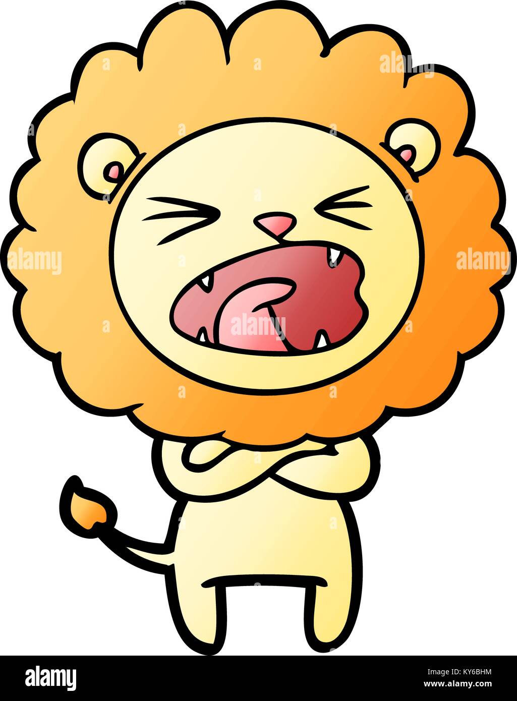 cartoon angry lion Stock Vector Image & Art - Alamy