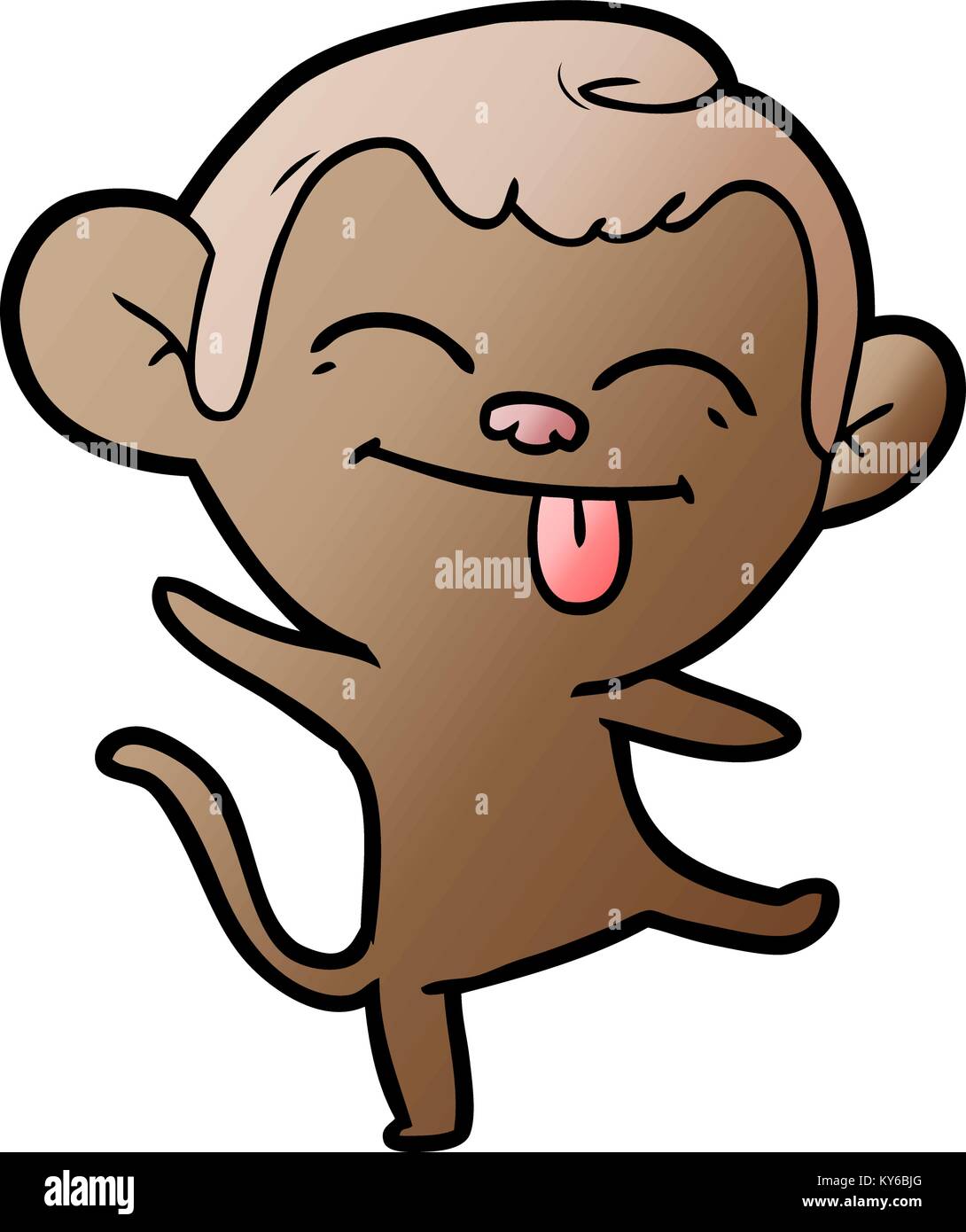 funny cartoon monkey dancing Stock Vector Image & Art - Alamy