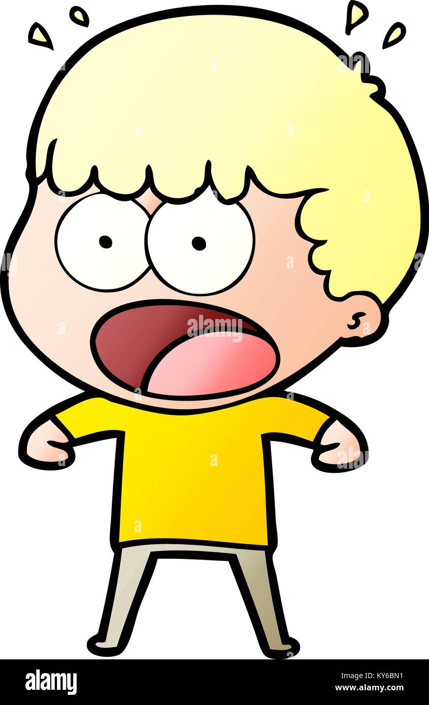 cartoon shocked man Stock Vector Image & Art - Alamy