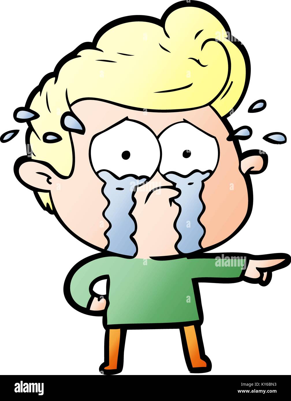 cartoon crying man Stock Vector Image & Art - Alamy