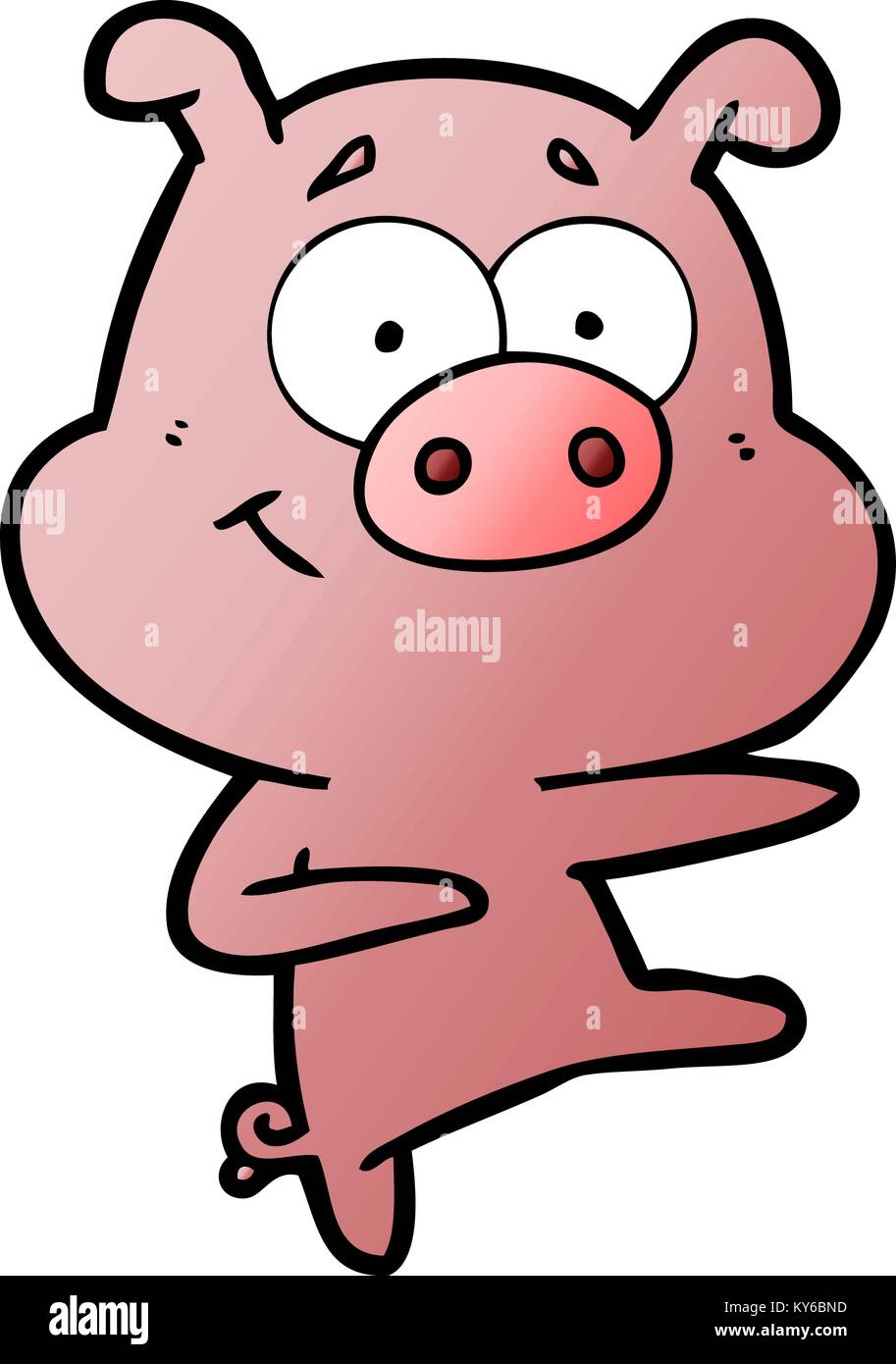 cartoon pig pointing Stock Vector Image & Art - Alamy