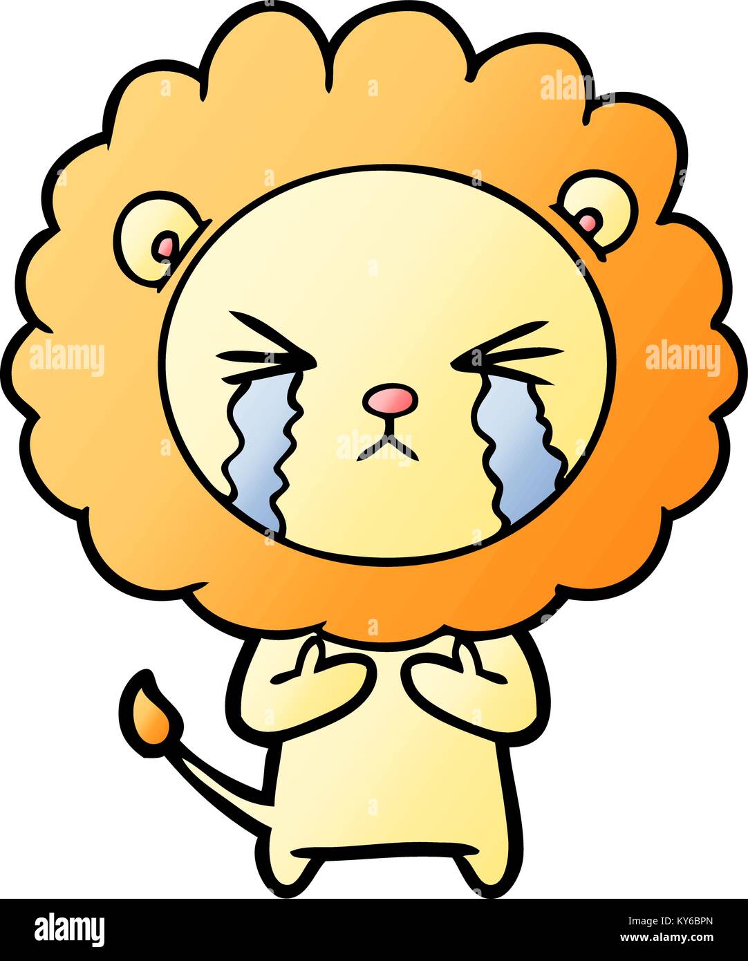 cartoon crying lion Stock Vector Image & Art - Alamy