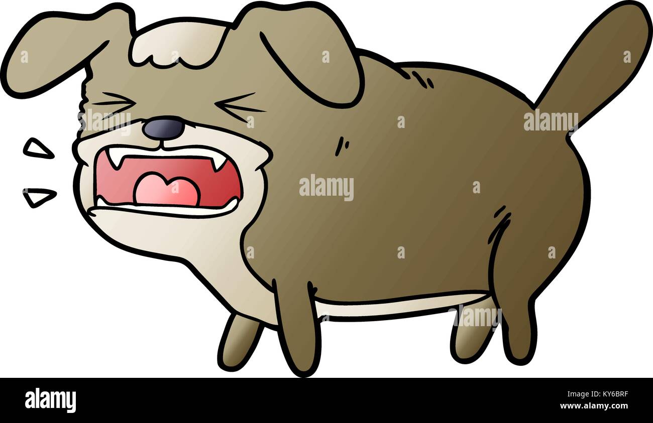 cartoon dog barking Stock Vector Image & Art - Alamy