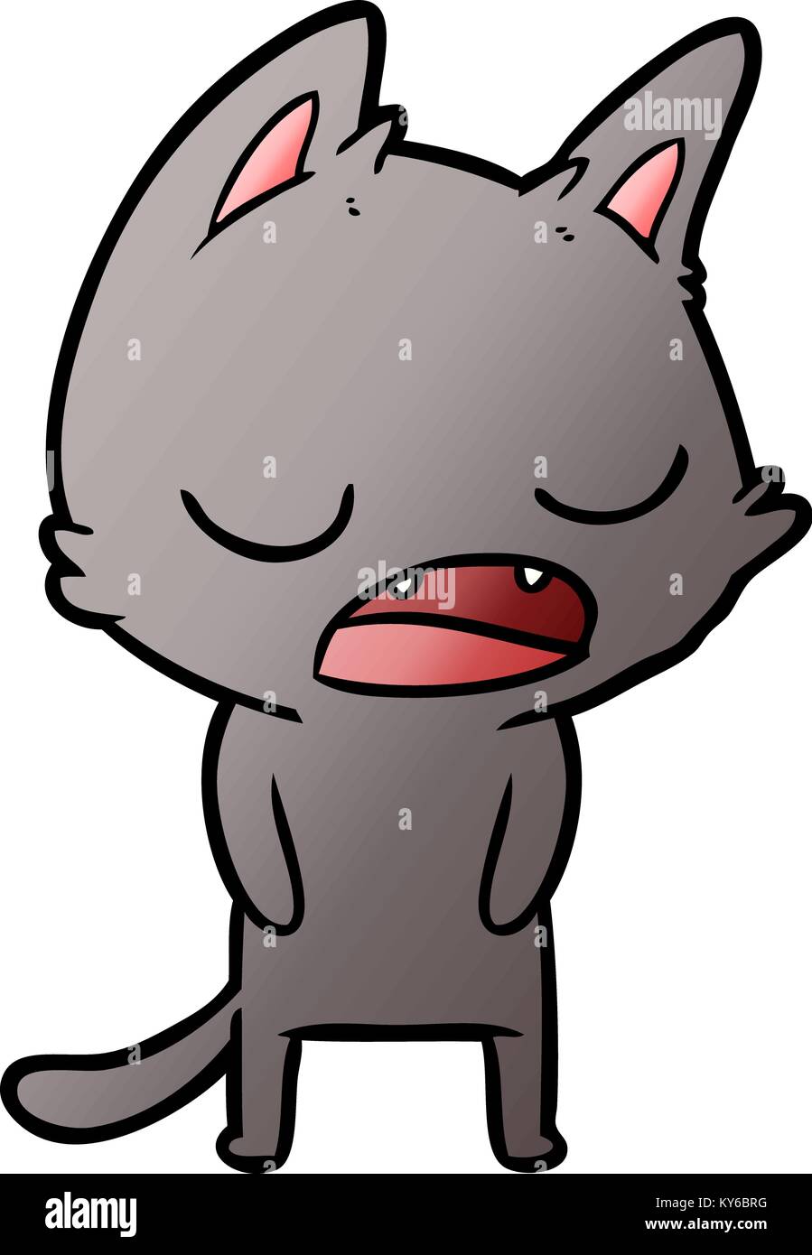 talking cat cartoon Stock Vector Image & Art - Alamy