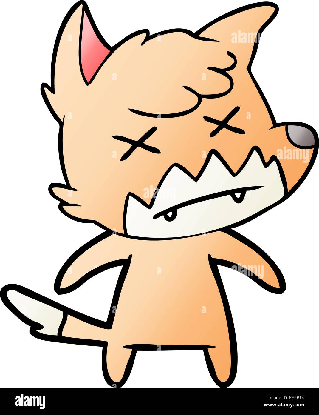 cartoon dead fox Stock Vector Image & Art - Alamy