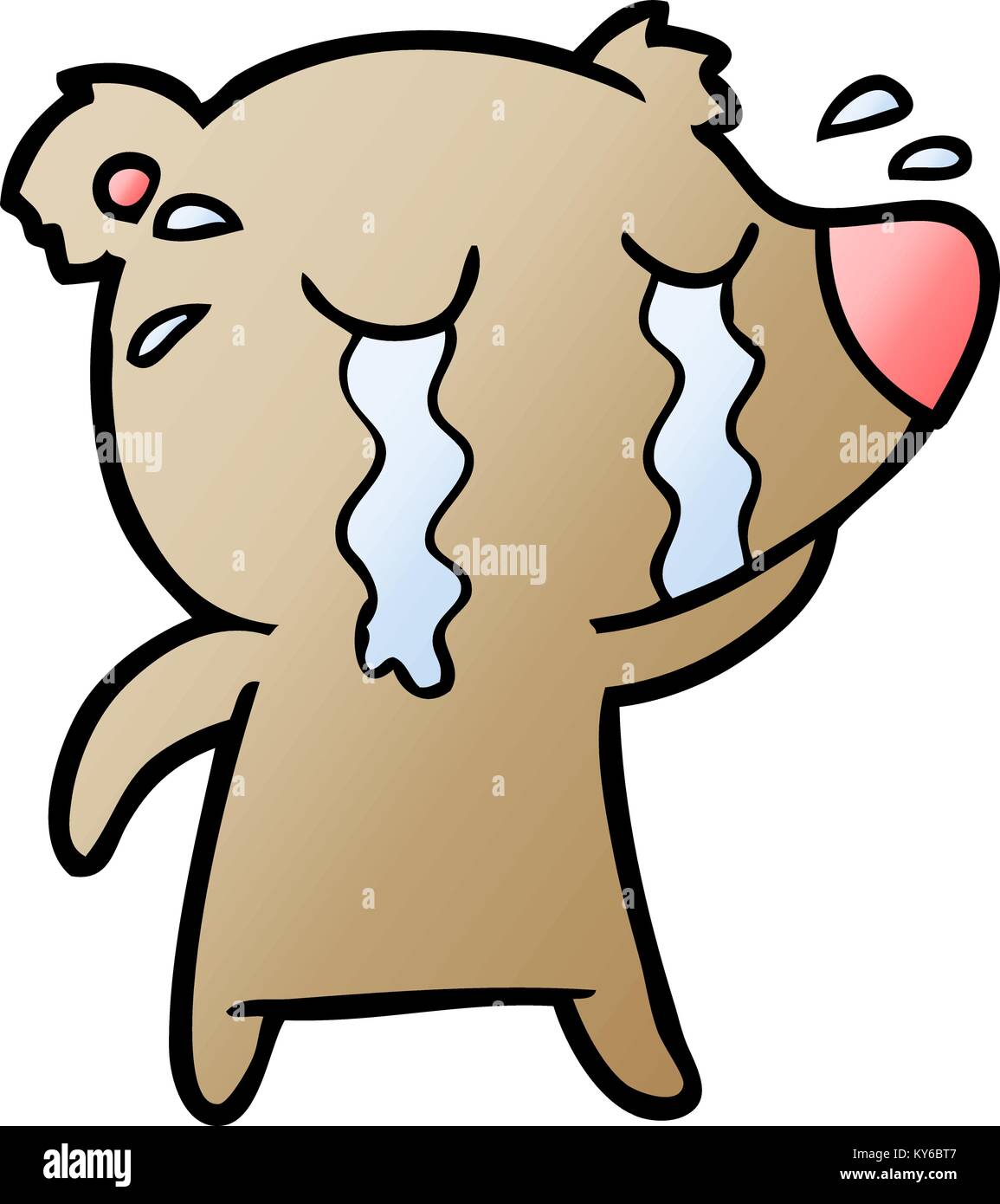 cartoon crying bear Stock Vector Image & Art - Alamy