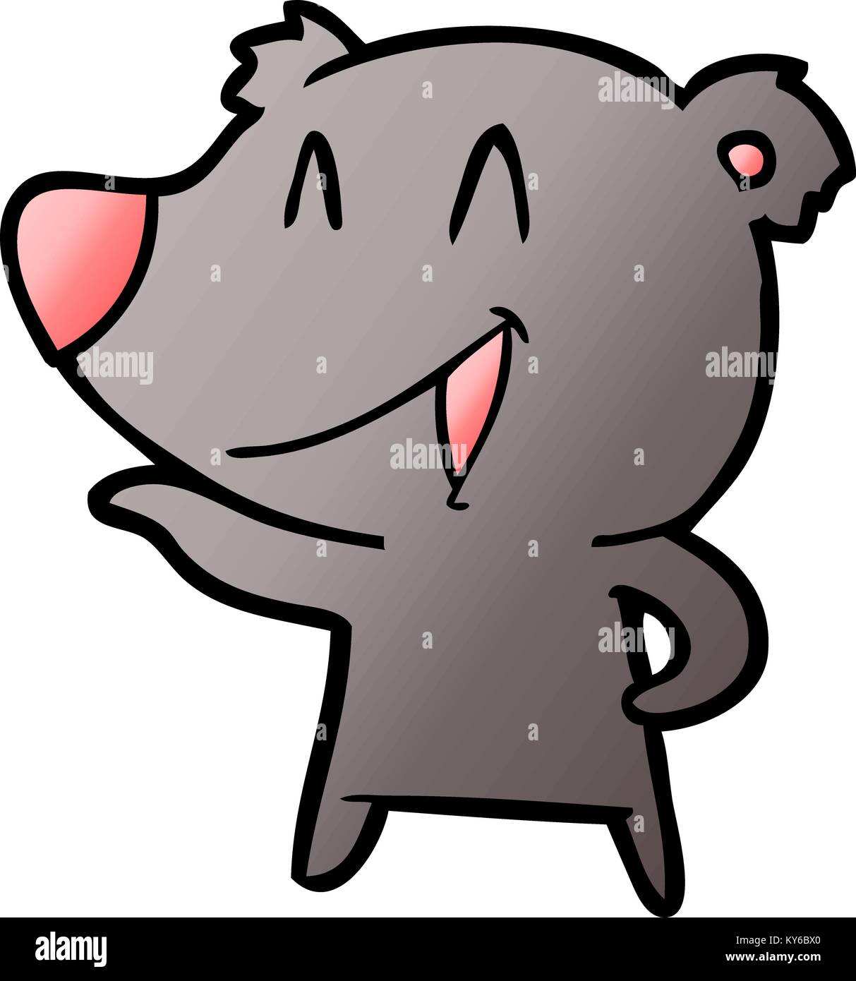 laughing bear cartoon Stock Vector Image & Art - Alamy