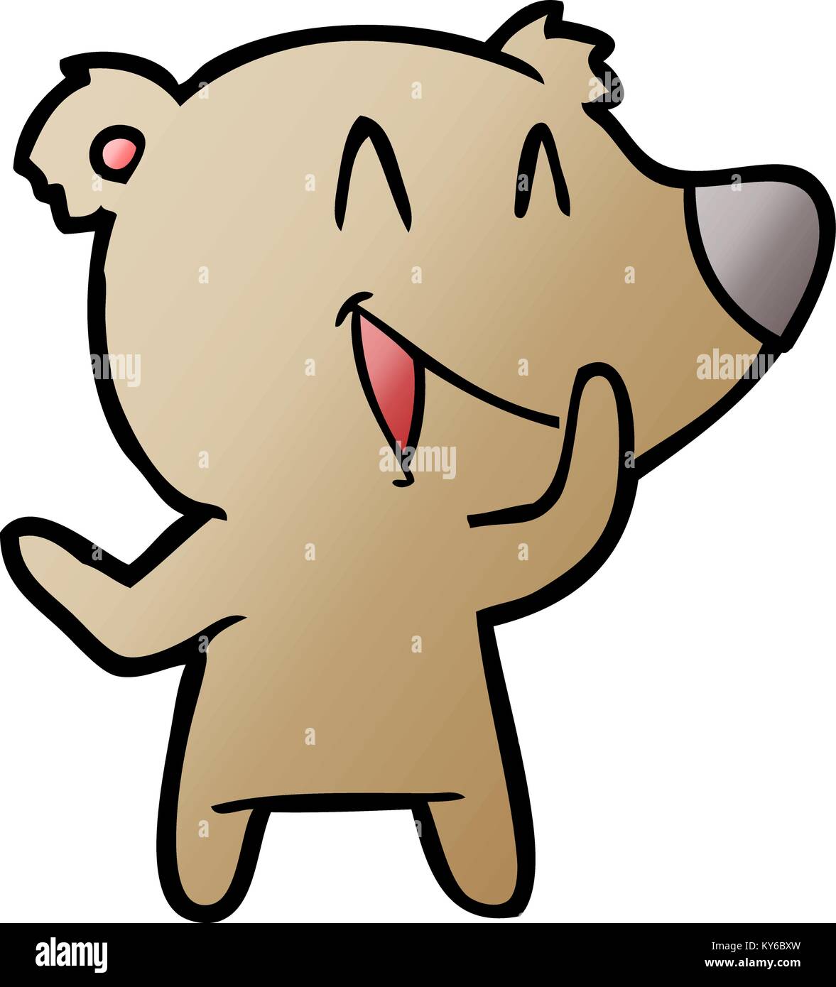 laughing bear cartoon Stock Vector Image & Art - Alamy