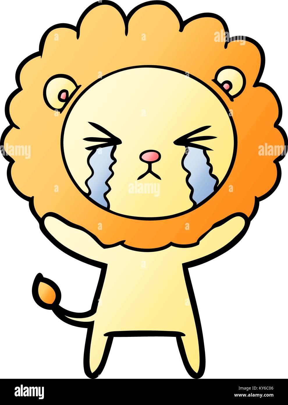 cartoon crying lion Stock Vector Image & Art - Alamy