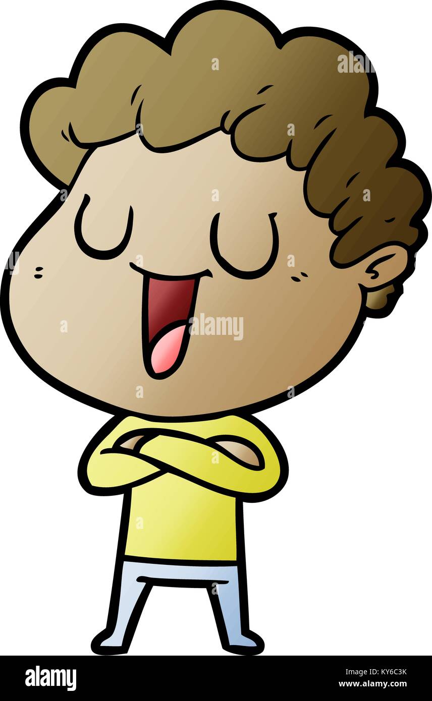 laughing cartoon man Stock Vector Image & Art - Alamy
