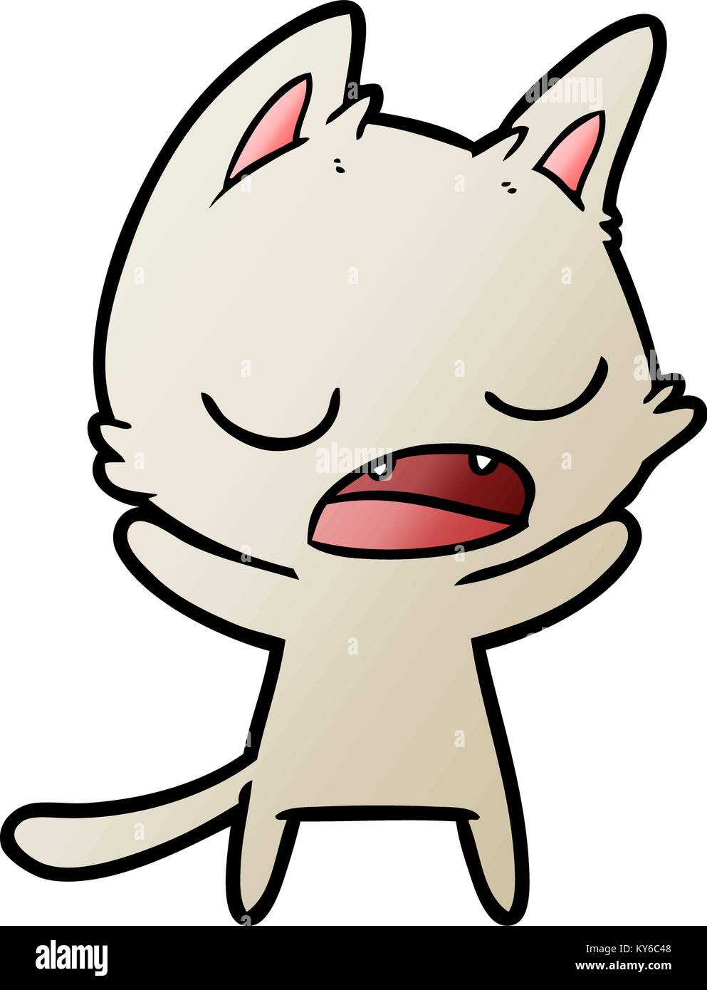 talking cat cartoon Stock Vector Image & Art - Alamy