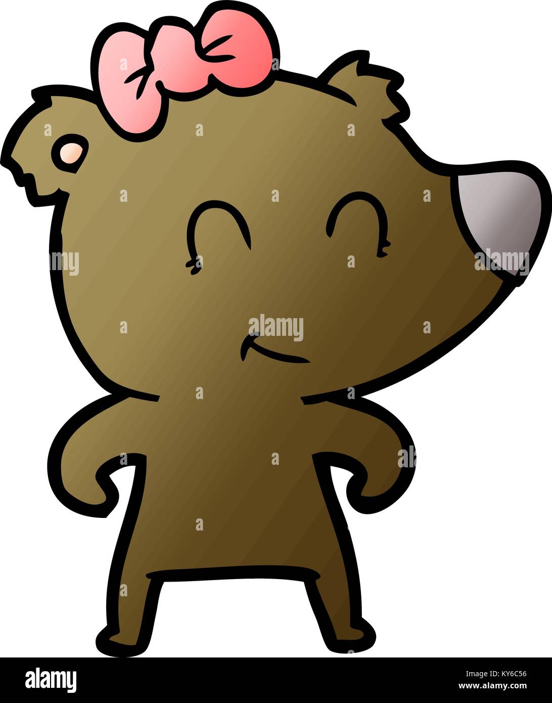 female bear cartoon Stock Vector Image & Art - Alamy