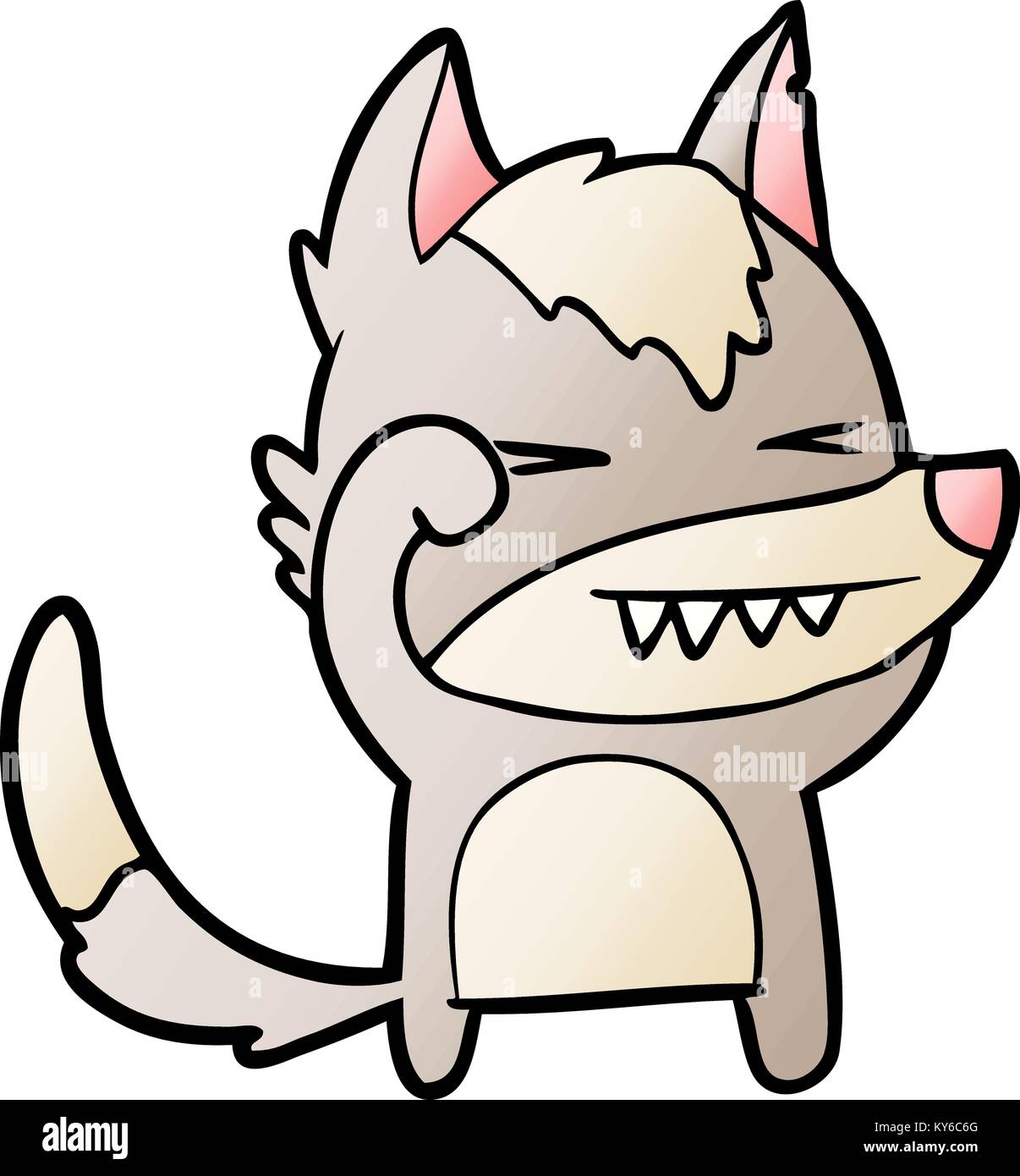 tired wolf cartoon Stock Vector Image & Art - Alamy