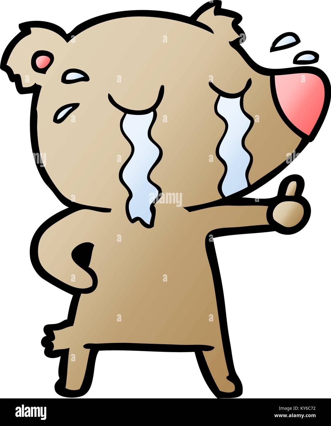 cartoon crying bear Stock Vector Image & Art - Alamy