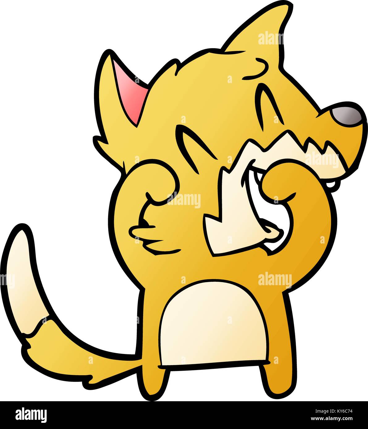 laughing fox cartoon Stock Vector Image & Art - Alamy