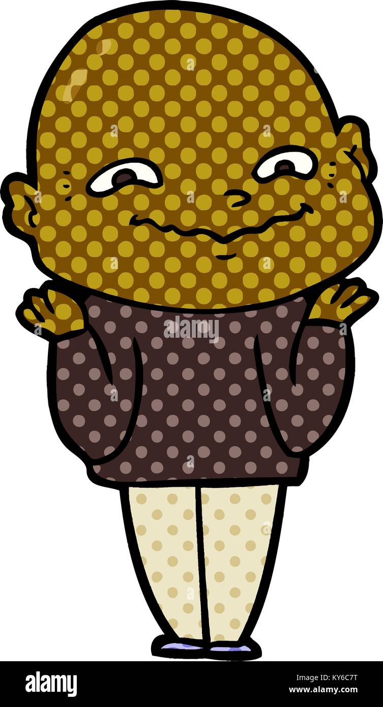 cartoon creepy guy Stock Vector Image & Art - Alamy