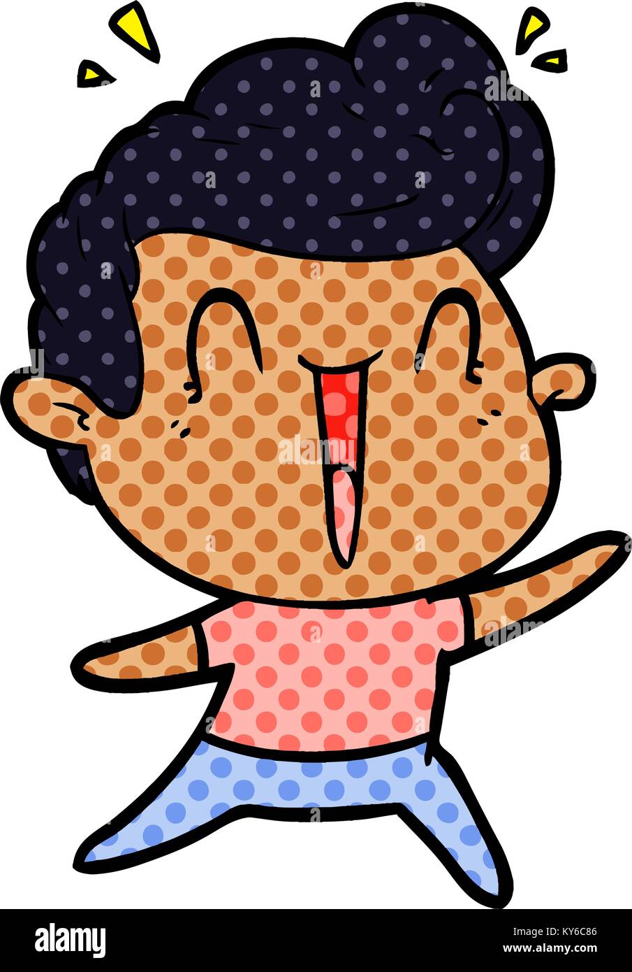 cartoon excited man Stock Vector Image & Art - Alamy