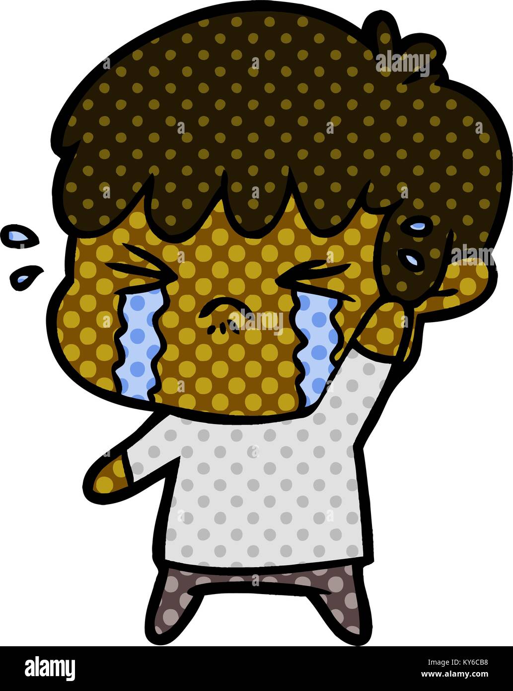 cartoon boy crying Stock Vector Image & Art - Alamy