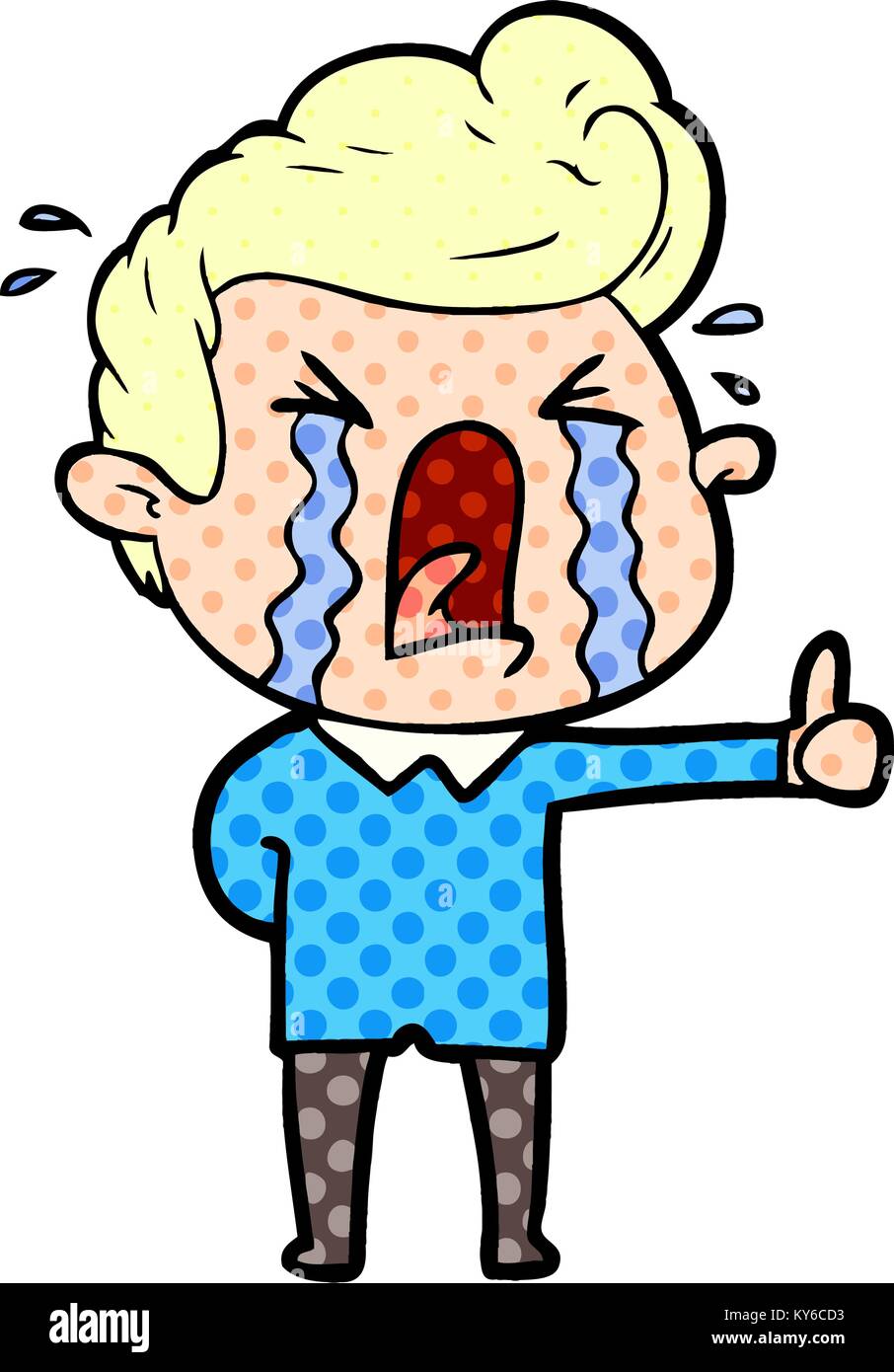cartoon crying man Stock Vector Image & Art - Alamy