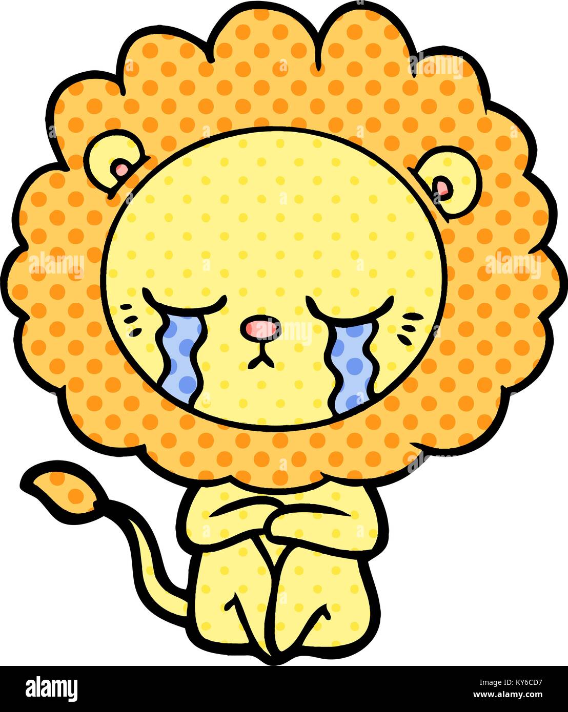 crying cartoon lion Stock Vector Image & Art - Alamy