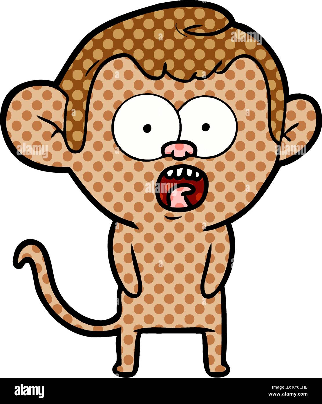 Cartoon shocked monkey hi-res stock photography and images - Alamy