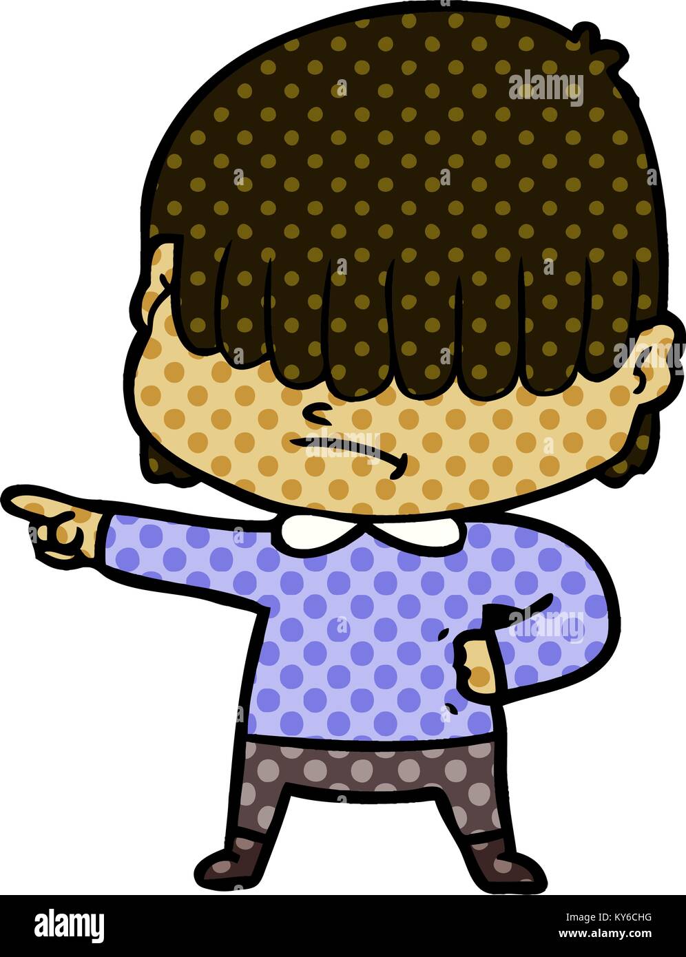 cartoon boy with untidy hair Stock Vector Image & Art - Alamy