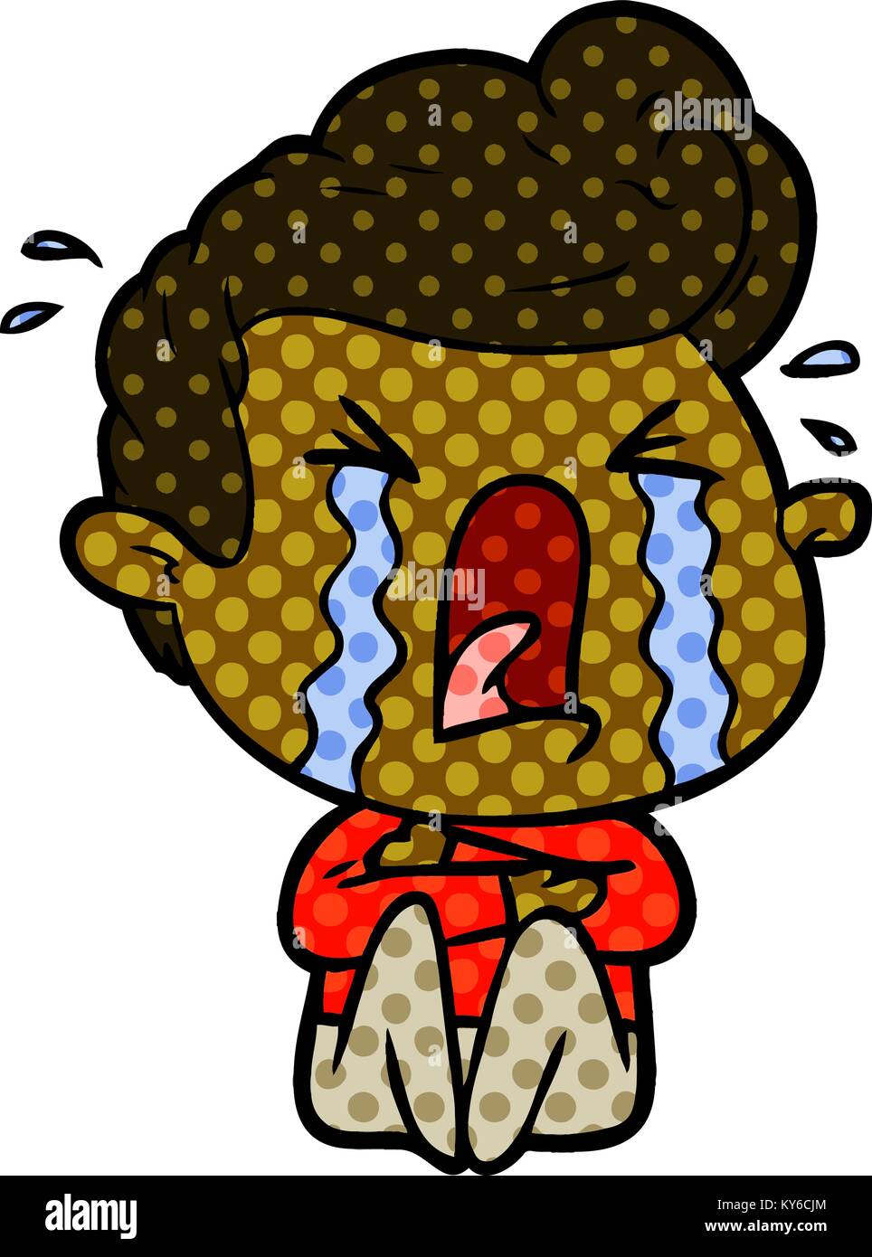 cartoon crying man Stock Vector Image & Art - Alamy