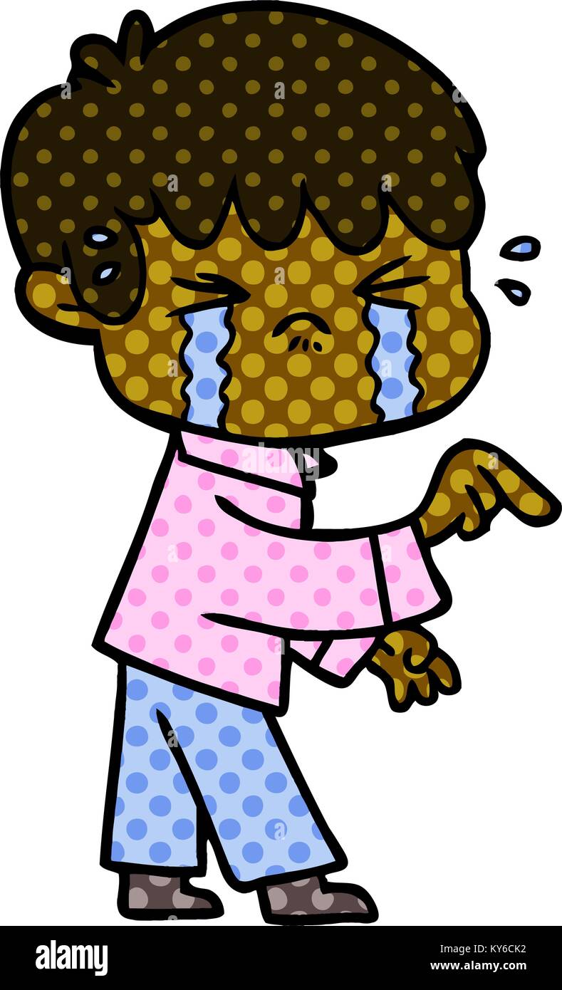 crying boy cartoon Stock Vector Image & Art - Alamy