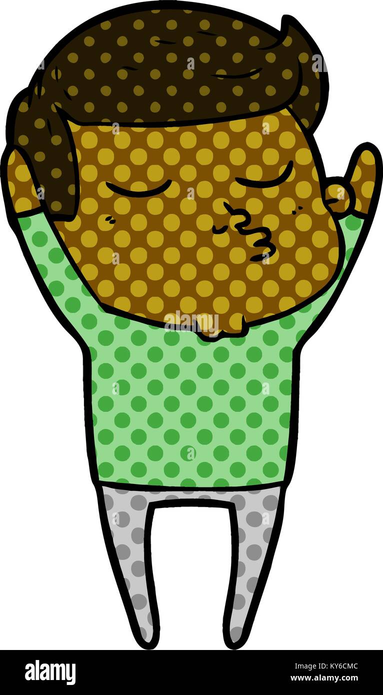 cartoon model guy pouting Stock Vector Image & Art - Alamy