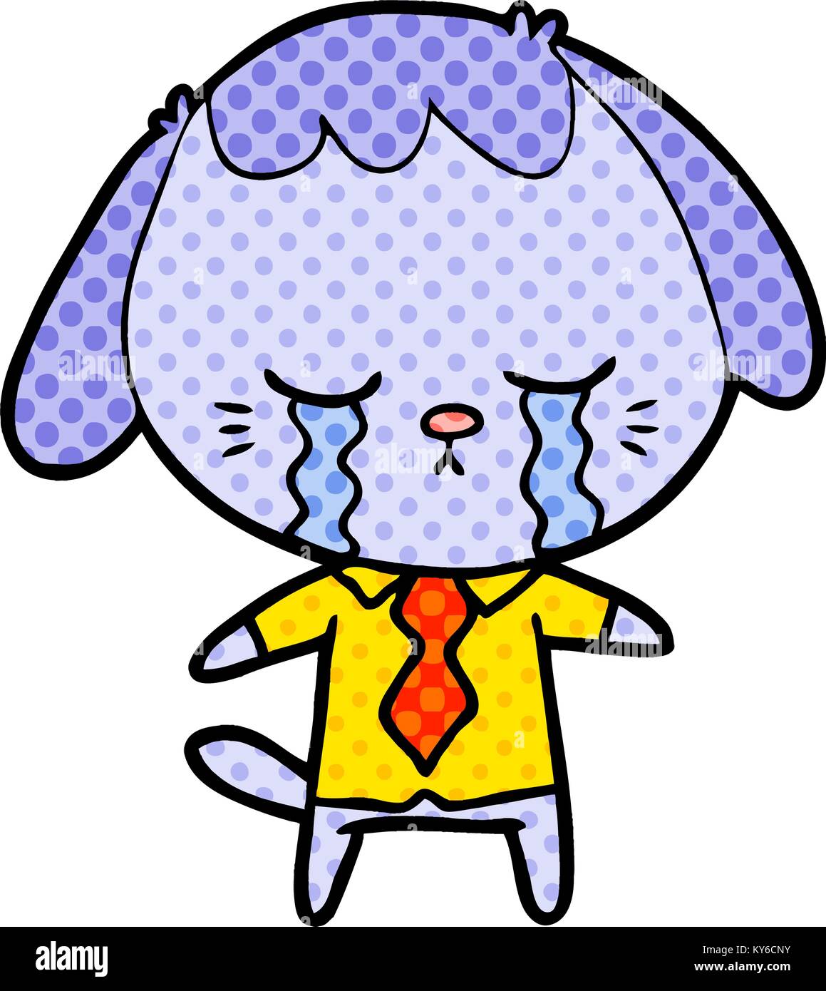 cartoon dog crying Stock Vector Image & Art - Alamy