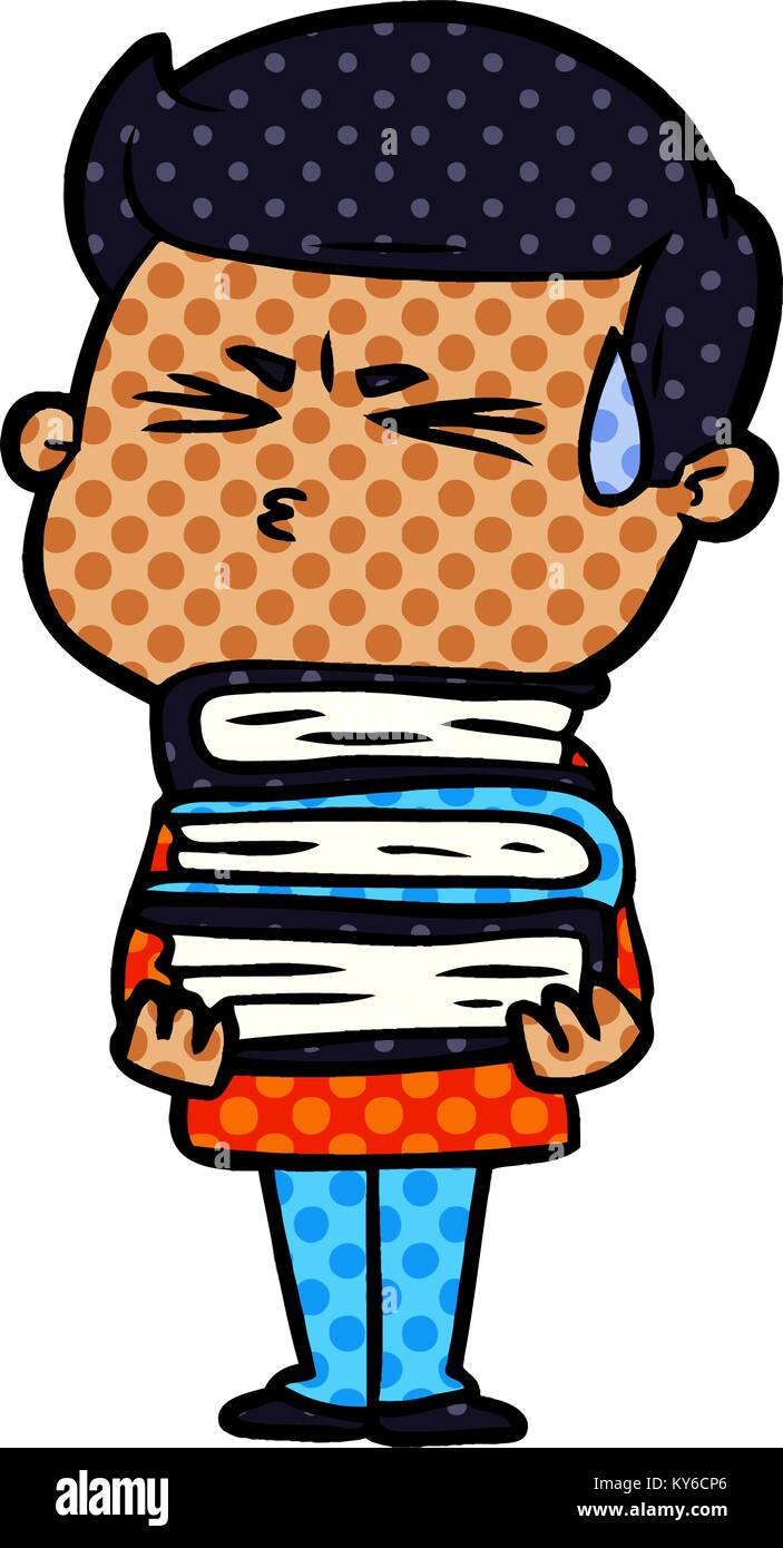 cartoon man sweating Stock Vector Image & Art - Alamy