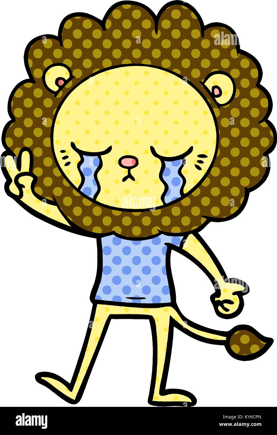 crying cartoon lion Stock Vector Image & Art - Alamy